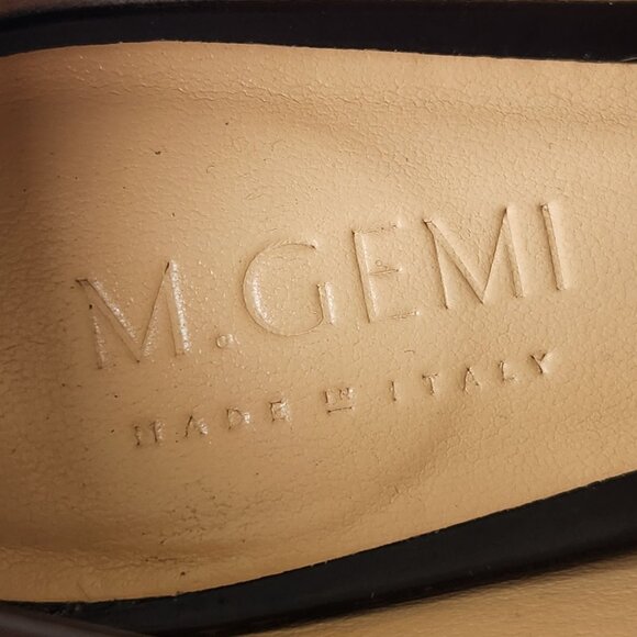 M. Gemi | Shoes | M Gemi The Scuola Brown Leather Block Heel Loafers ...